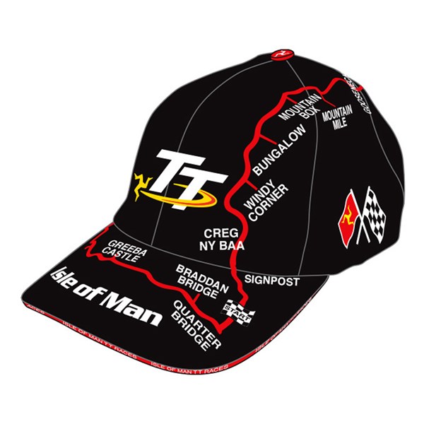 TT Map Cap Black : Isle of Man TT Shop
