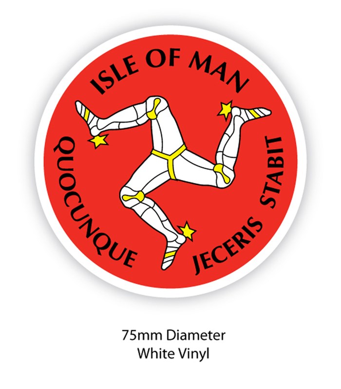 Three Legs of Man Sticker : Isle of Man TT Shop