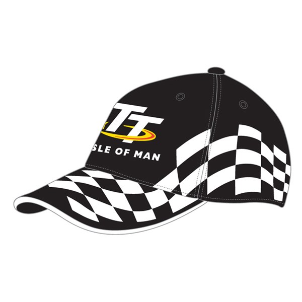 TT Childs Black/Check Cap : Isle of Man TT Shop