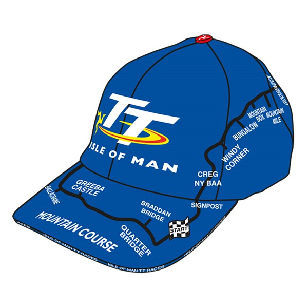 TT Map Cap Blue : Isle of Man TT Shop