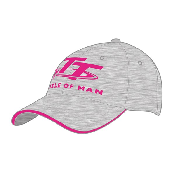 TT Ladies Cap Grey/Pink : Isle of Man TT Shop