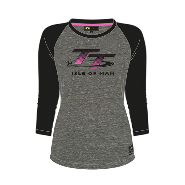 TT Ladies Long Sleeved T-Shirt Grey : Isle of Man TT Shop
