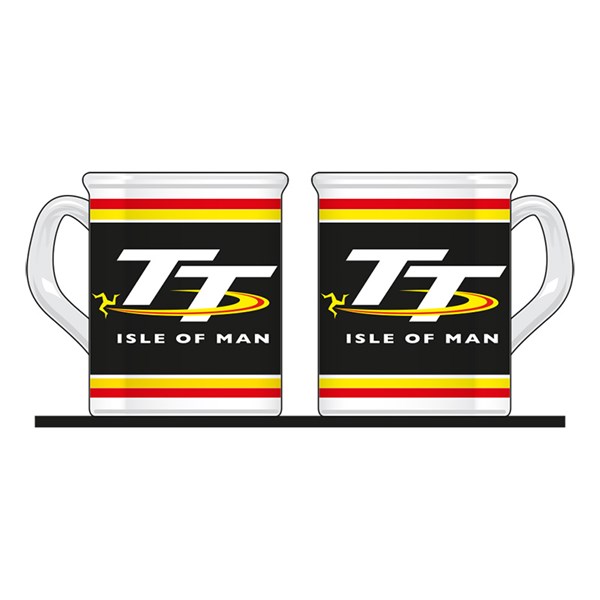 TT Logo Yellow/Red Mug : Isle of Man TT Shop