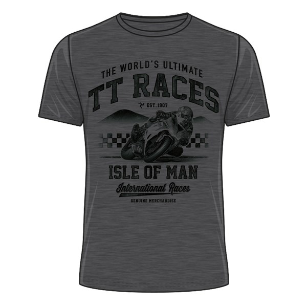The World's Ultimate TT Races T-Shirt Dark Heather : Isle of Man TT Shop
