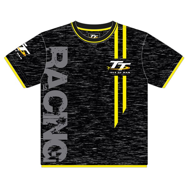 TT All over Print Childs T-Shirt Yellow Trim : Isle of Man TT Shop