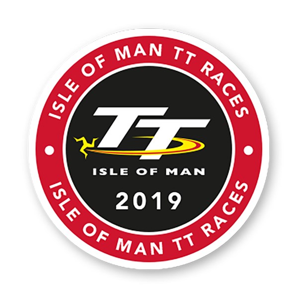 TT 2019 Logo Sticker Small : Isle of Man TT Shop