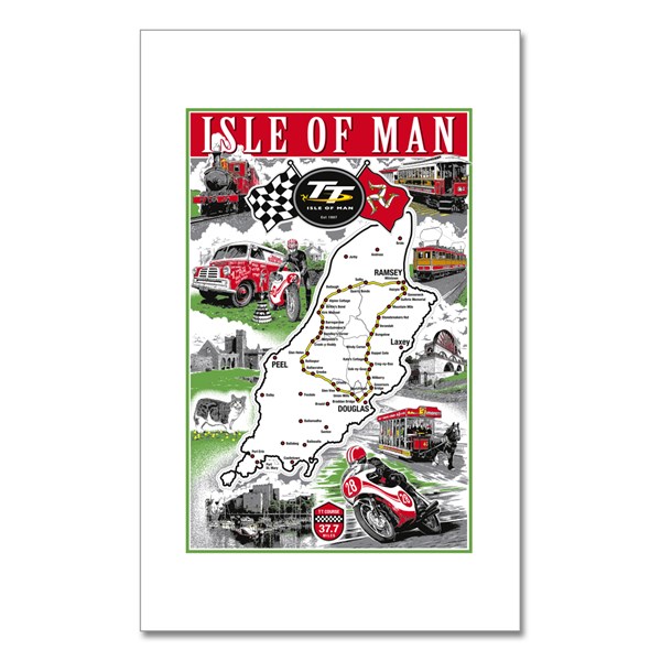 Isle of Man Tea Towel : Isle of Man TT Shop