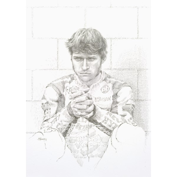Guy Martin Pencil Drawing Print : Isle of Man TT Shop