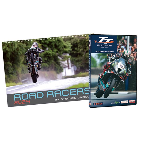 Road Racers 2024 Calendar plus TT 2023 Review DVD : Isle of Man TT Shop