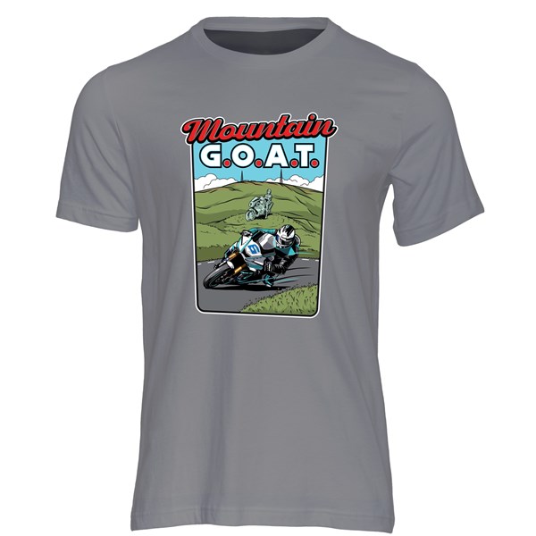Mountain GOAT T-shirt Charcoal : Isle of Man TT Shop