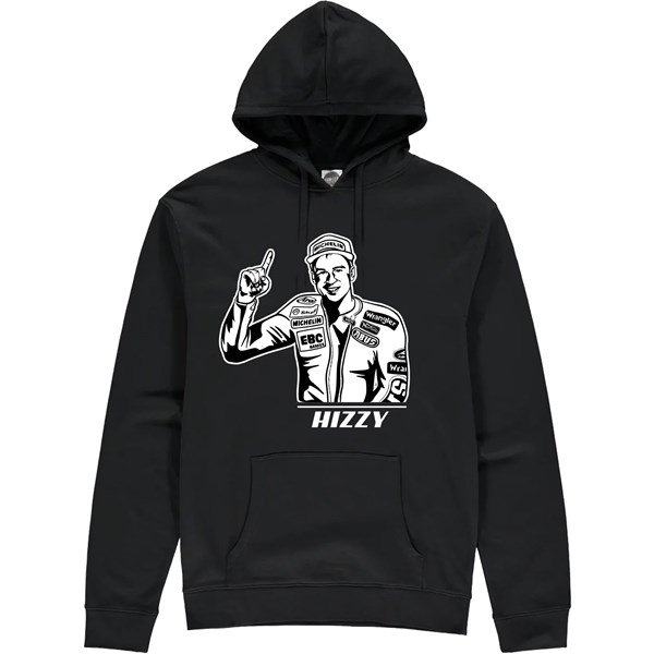 Steve Hislop Stencil Hoodie Black : Isle of Man TT Shop
