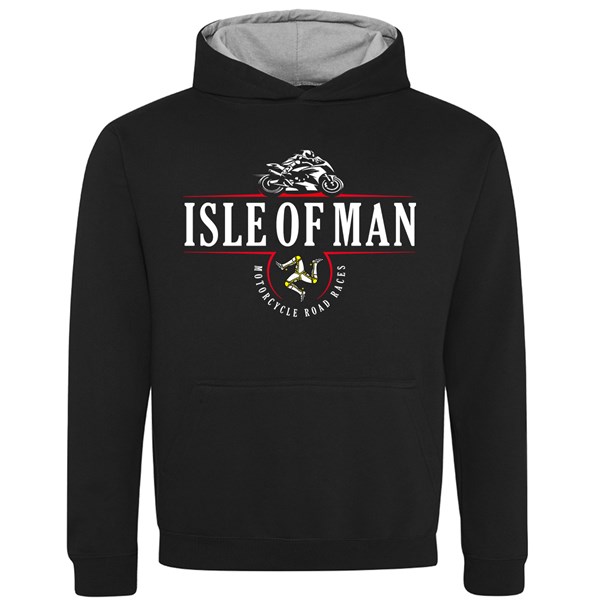 IOM Road Races Mountain Course Map Kids Hoodie : Isle of Man TT Shop