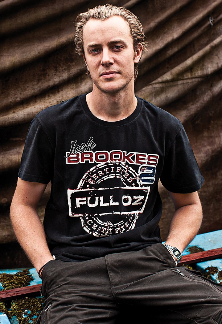 Josh Brookes Full Oz T Shirt Grey Marl : Isle of Man TT Shop
