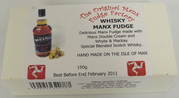 Whisky Manx Fudge 150g : Isle of Man TT Shop