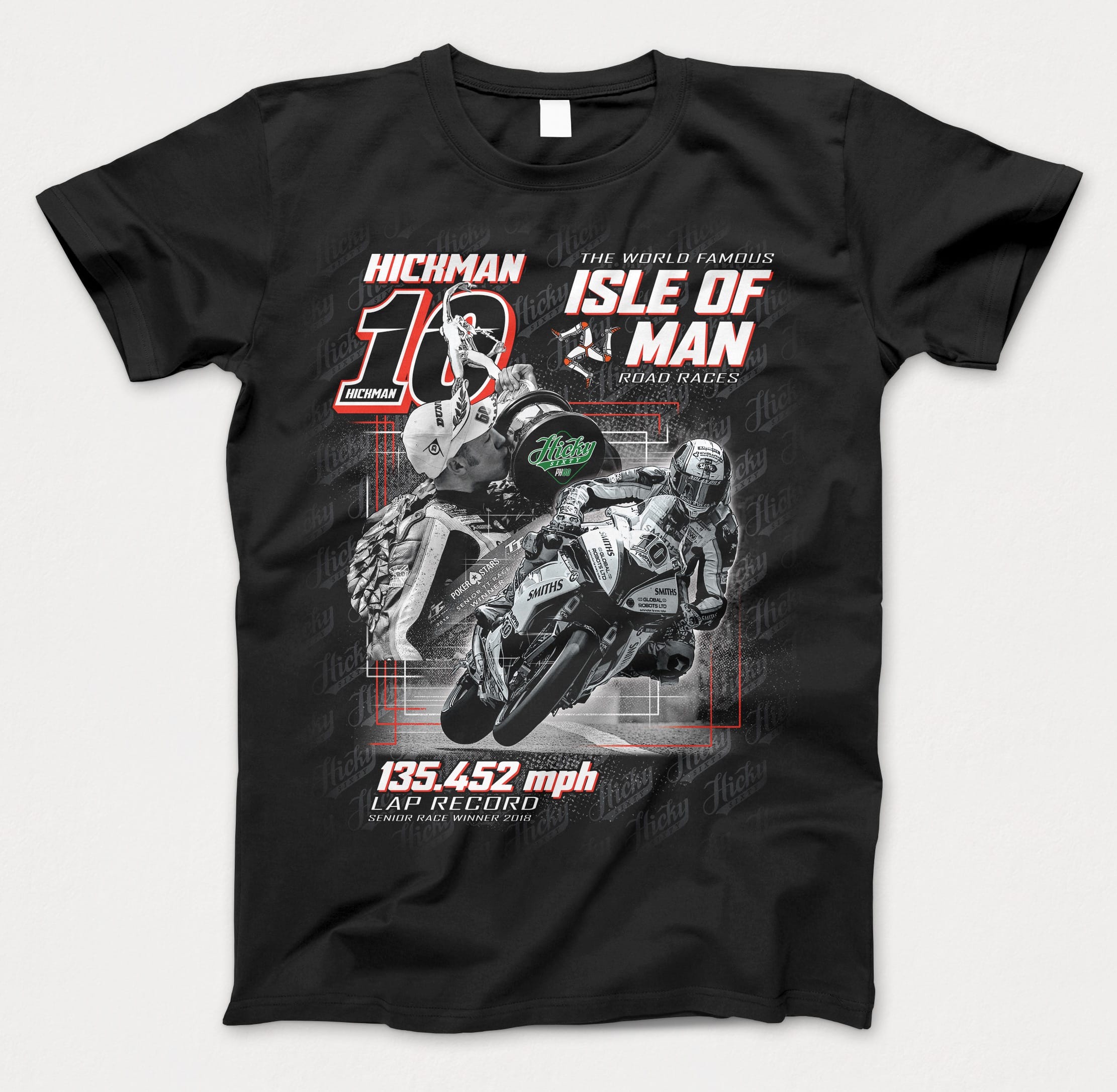 Peter Hickman 135 T-shirt, Black : Isle of Man TT Shop