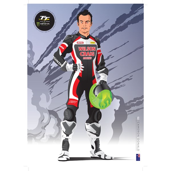 Official TT 2013 Cameron Donald poster : Isle of Man TT Shop