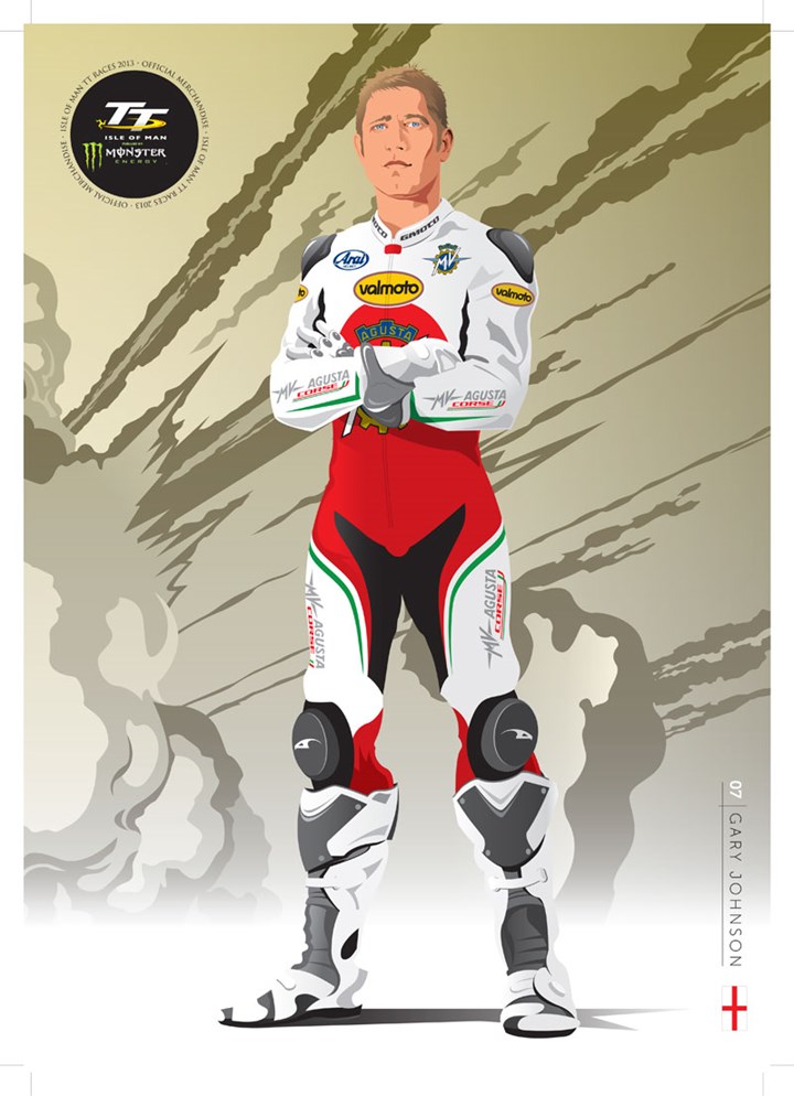 Official TT 2013 Gary Johnson Poster : Isle of Man TT Shop