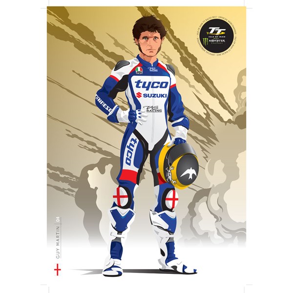 Official TT 2013 Guy Martin poster : Isle of Man TT Shop