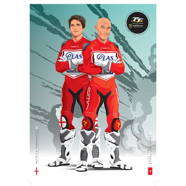 Official TT 2013 Dave Molyneux & Patrick Farrance Poster : Isle of Man ...