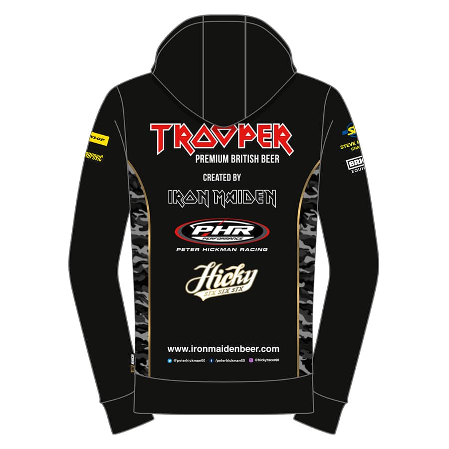 Peter Hickman Trooper Hoodie, Black : Isle of Man TT Shop